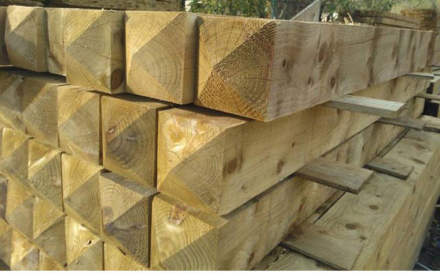 Machine Round & Half Round Timber Posts - MJG Timber